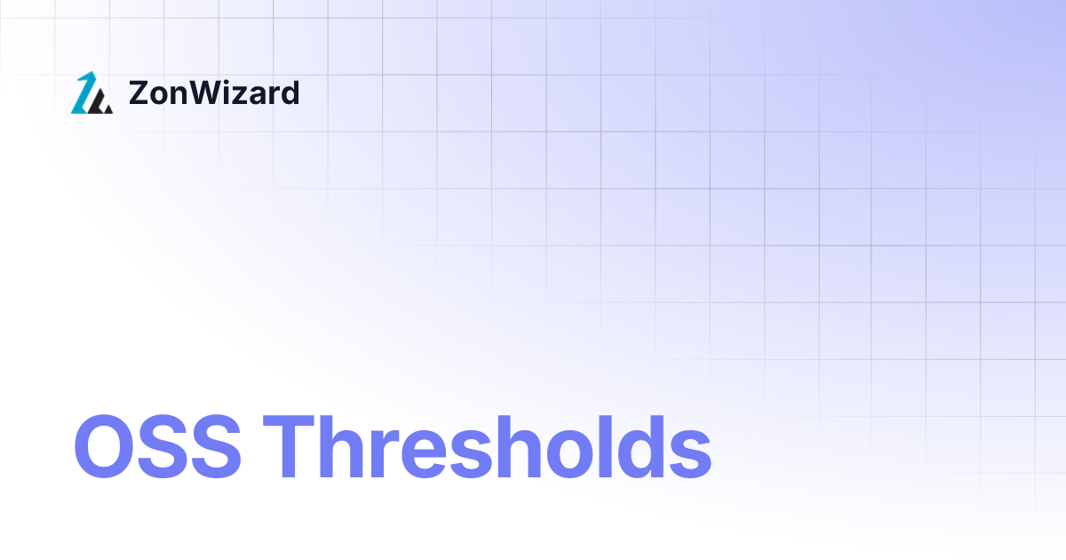 OSS Thresholds | ZonWizard