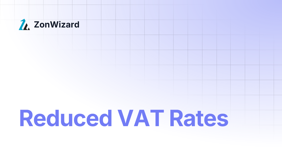 Reduced VAT Rates | ZonWizard